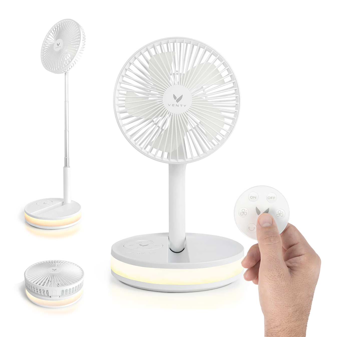 Venty Fan Rechargeable & Portable Fan - 48-Hour Battery Life – V E N T Y